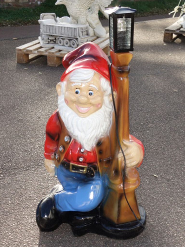 Groer Gartenzwerg Mit Laterne